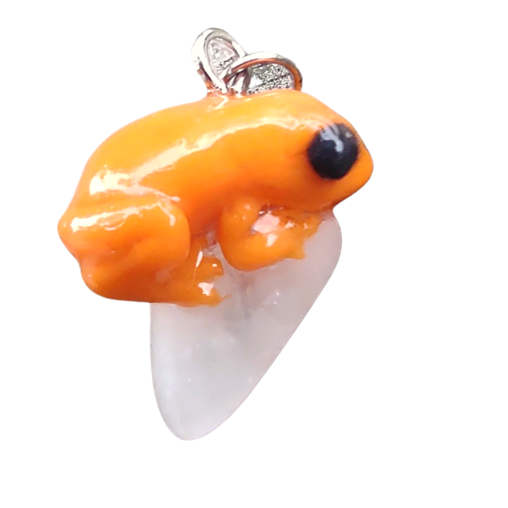 Pumpkin Toadlet - Quartz – Gemstone Guardians
